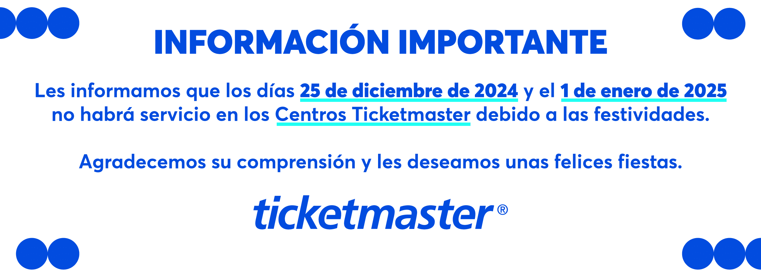 Centros Ticketmaster | Ticketmaster México Guias