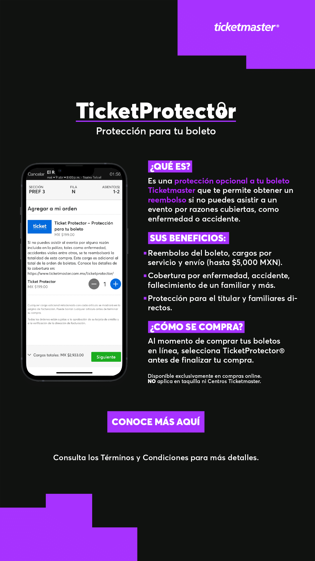 TicketProtector | Ticketmaster México Guias